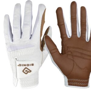 Bionic Women's Left Hand Relax Grip 2.0 Golf Glove - Medium - Caramel