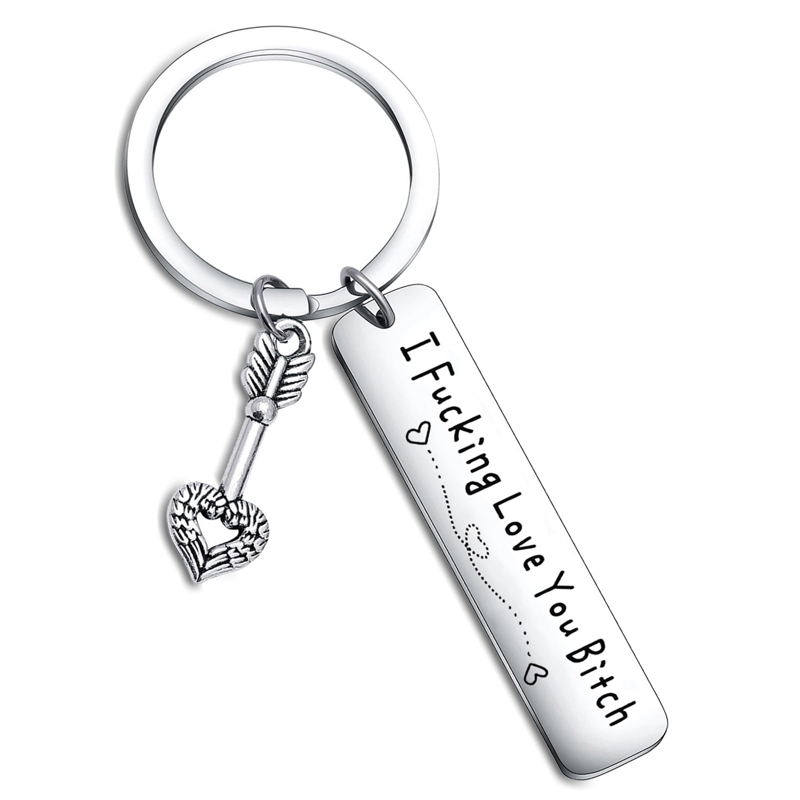 I Fucking Love You Bitch Keychain for Best Friend Keychain Best Friend Christmas Gift for Sister Keychain Wife Gift BFF Gift Cousin Gift Friendship Gift Girlfriend Birthday Gift for Bestie Keychain