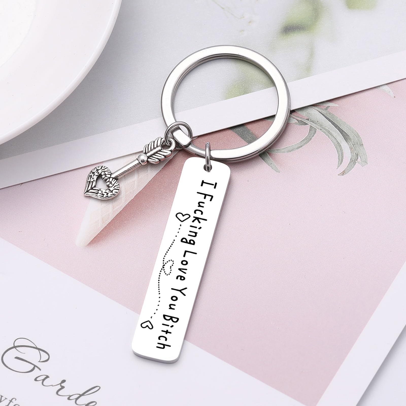 I Fucking Love You Bitch Keychain for Best Friend Keychain Best Friend Christmas Gift for Sister Keychain Wife Gift BFF Gift Cousin Gift Friendship Gift Girlfriend Birthday Gift for Bestie Keychain