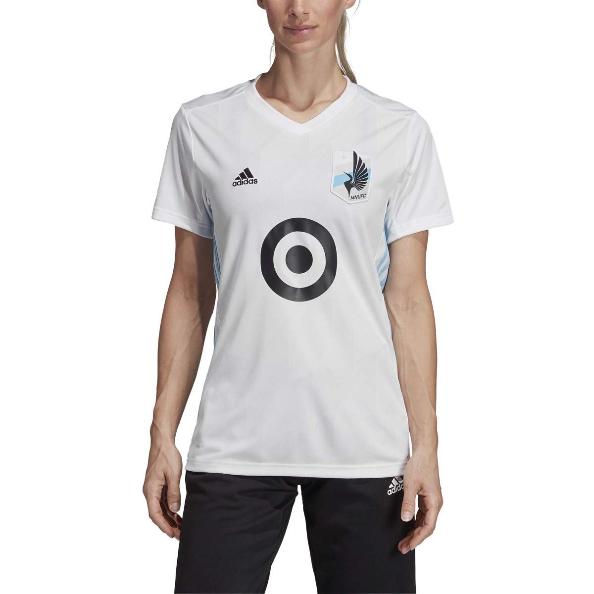 adidas 2019 Minnesota United Away Jersey Women, White/Zenith, L