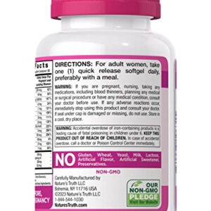 Nature's Truth Prenatal Vitamins with DHA and Folic Acid | 60 Softgels | Non-GMO & Gluten Free Supplement