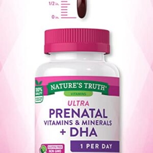 Nature's Truth Prenatal Vitamins with DHA and Folic Acid | 60 Softgels | Non-GMO & Gluten Free Supplement