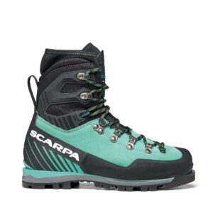 SCARPA Women's Mont Blanc Pro GTX Waterproof Gore-Tex Boots for Hiking and Mountaineering - Green Blue - 7-7.5