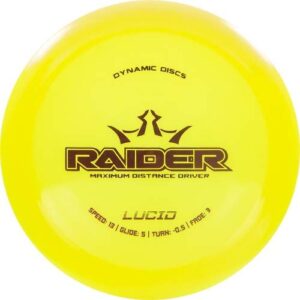 dynamic discs lucid raider distance driver golf disc [colors may vary] - 173-176g