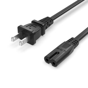 5ft printer power cord cable replacement for hp officejet pro/envy/deskjet series printers - (etl listed cable)