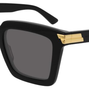 Bottega Veneta Square Sunglasses BV1005S 001 Black/Gold 53mm 1005