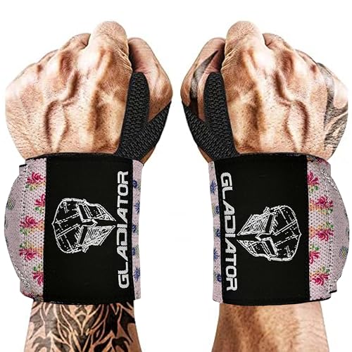 Gladiator | Wrist Wraps for Weightlifting | 18 Inch Weight Lifting Wrist Straps for Men & Women