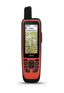 garmin gpsmap 86i, floating handheld gps with button operation, inreach satellite communication capabilities, stream boat data from compatible chartplotters