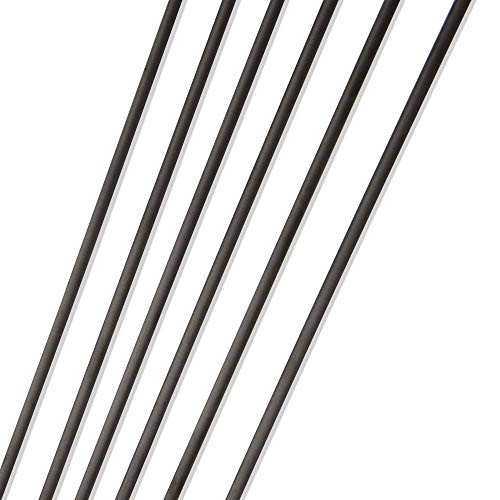 AMEYXGS 6/12pcs Carbon Arrows 34inch Practice Arrow with True Feathers and Detachable Arrow Tips 500 Spine Shooting Practice Arrows for Compound Bow Recurve Bow (12pcs)