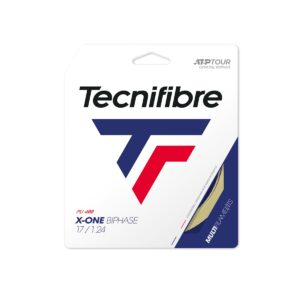 tecnifibre x-one biphase tennis string 1.24mm natural - 12m set