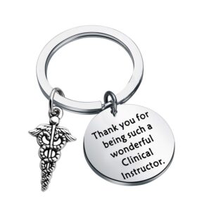 bauna nursing instructor key ring idea for nurse clinical instructor keychain