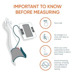 Dario Blood Pressure Monitor for Home Use Gen1 Automatic Machine, Large Adjustable Arm Cuff (8.75-16.5inch), Smart Bluetooth App & Carry Case