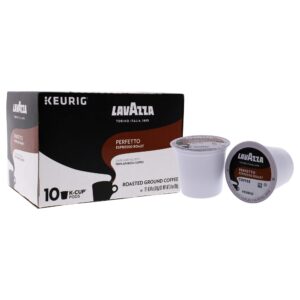 perfetto espresso roast ground coffee pods by lavazza for - 10 x 0.34 oz coffee