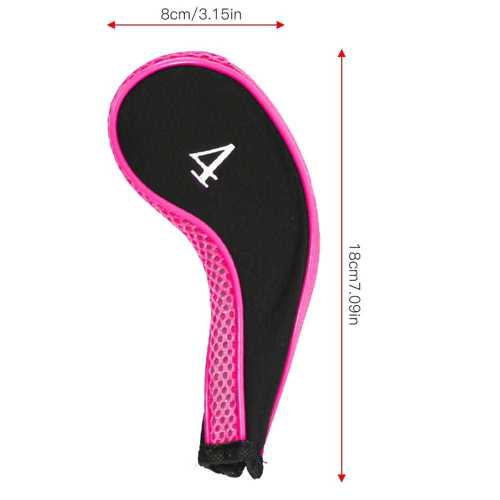 VGEBY1 Iron Head Covers, 10Pcs Neoprene Waterproof Wear Resistant Putter Protector Case Golfer Accessory()