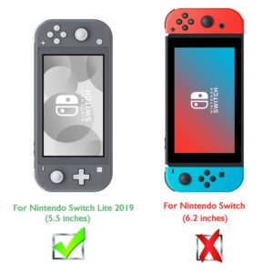 beukei (3 Pack) Screen Protector Tempered Glass Compatible for Nintendo Switch Lite 2019, 9H Hardness, Anti Scratch, Bubble Free