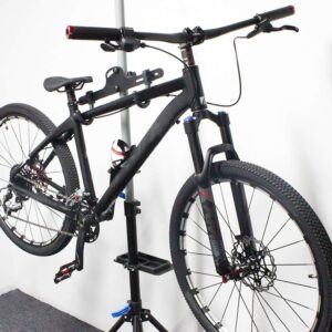 【US STOCK】 LUTU 26/27.5/29 Air MTB Suspension Fork, Rebound Adjust Straight Tube 28.6mm QR 9mm Travel 120mm Manual/Crown Lockout Mountain Bike Forks, Ultralight Gas Shock XC Bicycle (Black, 27.5)