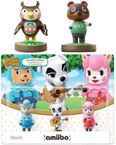 animal crossing series 3-pack amiibo (animal crossing series) - tom nook - blathers amiibo bundle for nintendo switch - 3ds - wii u (bulk packaging)