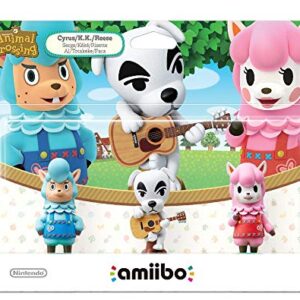 Animal Crossing Series 3-Pack Amiibo (Animal Crossing Series) - Tom Nook - Blathers Amiibo Bundle for Nintendo Switch - 3DS - Wii U (Bulk Packaging)