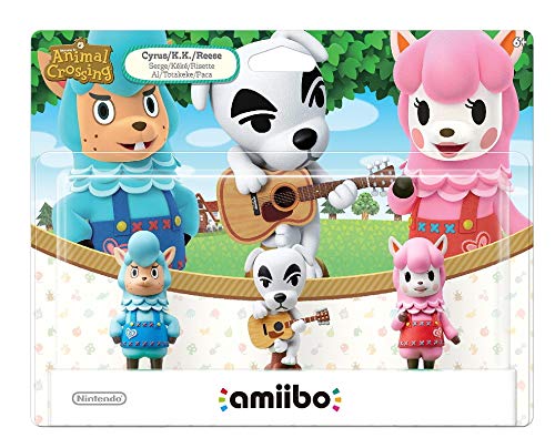 Animal Crossing Series 3-Pack Amiibo (Animal Crossing Series) - Tom Nook - Blathers Amiibo Bundle for Nintendo Switch - 3DS - Wii U (Bulk Packaging)