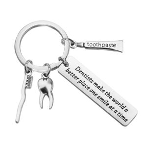 aktap dental hygienist gift funny dentists keychain dental assistant jewelry