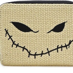 Loungefly x Nightmare Before Christmas Oogie Boogie Burlap Wallet (Beige, One Size)