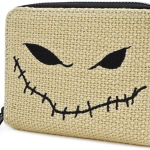 Loungefly x Nightmare Before Christmas Oogie Boogie Burlap Wallet (Beige, One Size)