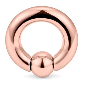 kridzisw 4g septum rings ear earrings gauges plugs tunnels piercing stretching kit pa ring captive bead cbr 16mm surgical stainless steel septum nose rings hoop piercecing jewelry women men rose gold