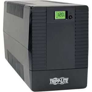 tripp lite 1440va 1200w ups smart tower, 8-outlet desktop battery backup, avr usb lcd, 3-year warranty & $250,000 connected equipment insurance (smart1500tsu)