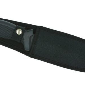 Zenport Hunting Knife 14032E 5.9-Inch 440C Stainless Steel Blade, Blac, Black Handle