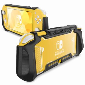 mumba grip case for nintendo switch lite, [blade series] tpu protective portable cover accessories compatible with switch lite console 2019 release (black)