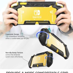 Mumba Grip Case for Nintendo Switch Lite, [Blade Series] TPU Protective Portable Cover Accessories Compatible with Switch Lite Console 2019 Release (Black)