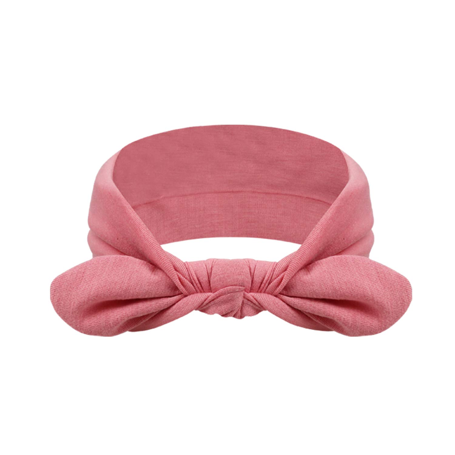 DRESHOW 8 Pack Headbands for Women Bow Knotted Hair Band Facial Cloth Rabbit Ears Running Sport Elastic Hair Wrap