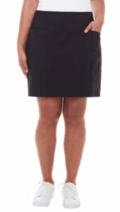 sc&co women's comfortable stretch double wraparoand skort (s, black)