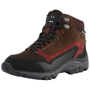 haglofs skuta mid proof eco women's waterproof walking boots - ss23-8.5 - red maroon red barque 4gx