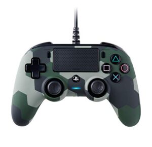 nacon compact camogreen controller with cable - official sony playstation licensed - playstation 4