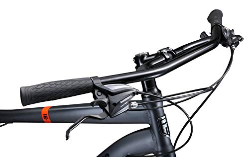 Mongoose Envoy Cargo Bike with 26-Inch Wheels in Grey, Small/Medium Frame, with 8-Speeds, Shimano Drivetrain, Aluminum Cargo Frame, Internal Cable Routing, Mechanical Disc Brakes, and Center Kickstand