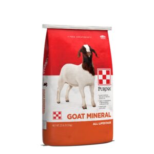 purina | goat mineral supplement for all types and lifestages | 25 pound (25 lb) bag