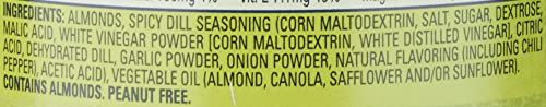 Blue Diamond Almonds Spicy Dill Pickle Flavored Snack Nuts, 6 Oz Resealable Can (Pack of 1)