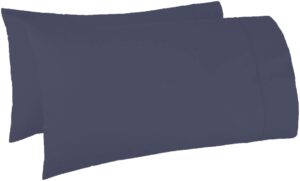 trend bedding mart navy blue king oversized pillowcase 100% egyptian cotton 600 thread count