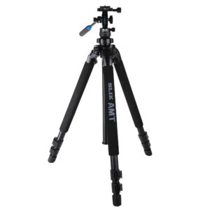 slik pro 700svh aluminum tripod with svh-501 compact fluid video head for mirrorless/dslr sony nikon canon fuji cameras and more - black (613-352)