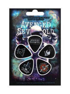 avenged sevenfold plectrum the stage set of 5 multicolours