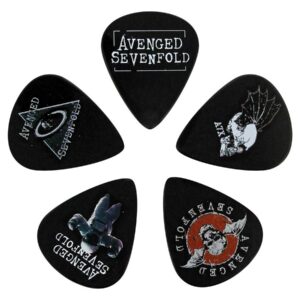 Avenged Sevenfold Plectrum The Stage Set of 5 Multicolours