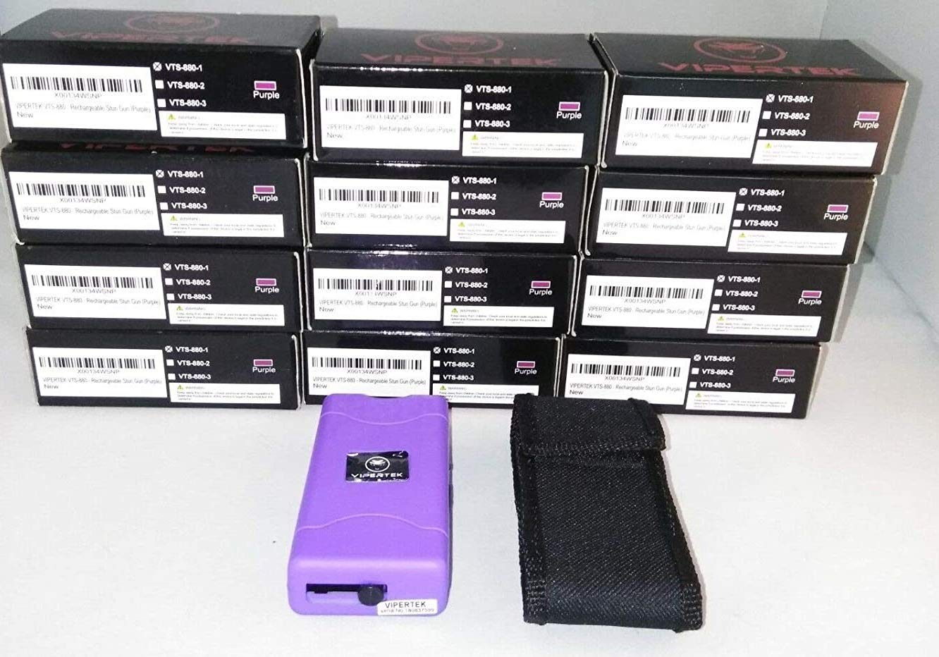 (12) Stun Gun (+ Bonus 12 Cases) - Wholesale Lot