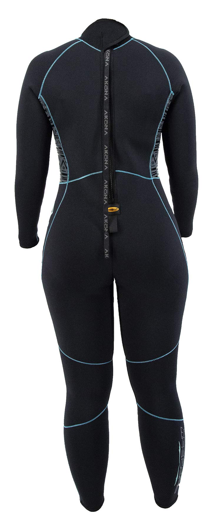 AKONA Women's 3mm Full Suit. Quantum Stretch Neoprene - Tiffany - 11