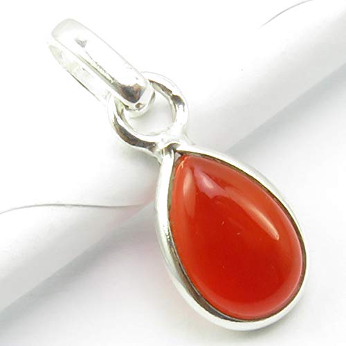 SilverStarJewel 925 Sterling Silver Real Carnelian Pendant Best 25 December Deals Jewelry