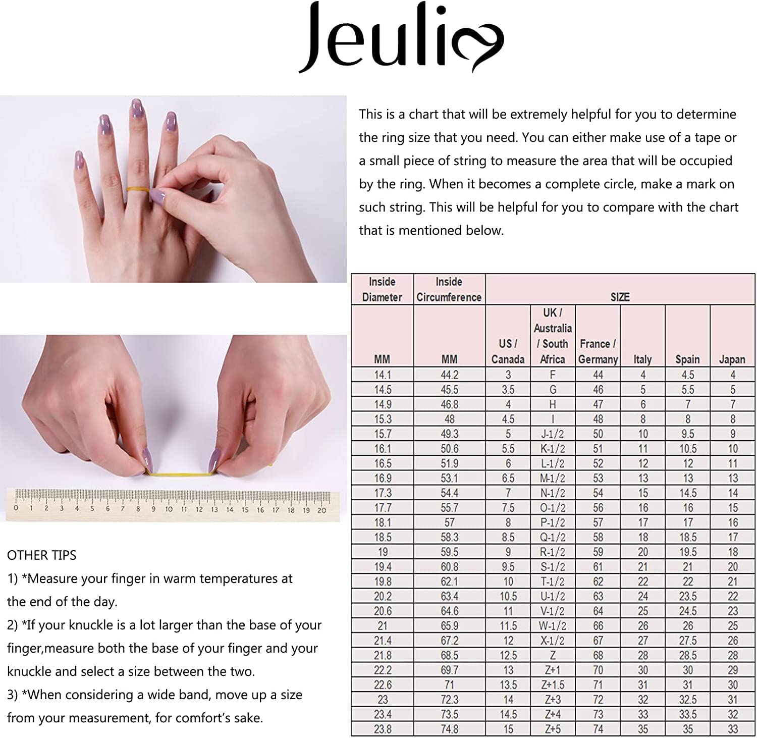 Jeulia 4 Carat Leaf Rings for Women 925 Sterling Silver 18 K Rose Gold Plated Round Cut Engagement Ring Set White Diamond Halo Cubic Zirconia Wedding band CZ Solitaire Anniversary Promise Rings (7)