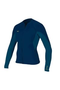 o'neill women's bahia 1/.5mm full zip jacket,abyss/frnavy/abyss,4