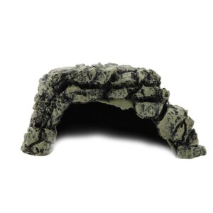 reptile hideouts basking reptile hide lizards s resin hiding cave ornament for aquarium reptile terrarium(l)