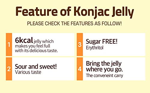 RAWEL Thingle Delicous Konjac Jelly 1box (130ml x 10packs) / 6 Calories/Sugar Free/Low Calories/Fruit Flavor Jelly with low carb/Drinkable Zero Sugar Jelly Dessert (Hibiscus & Pomegrante)