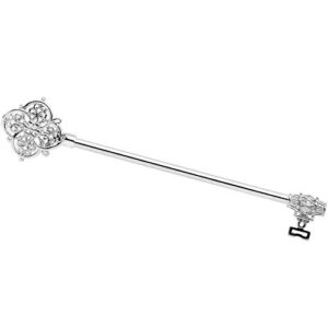 body candy womens 14g 316l steel helix cartilage earring ornate filigree key industrial barbell 1 1/2"